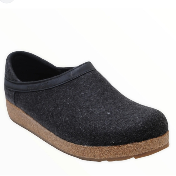 Haflinger | Shoes | Haflinger Grizzly Torben Charcoal Gray Wool Clogs ...